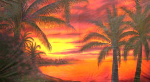 Caribbean themed backdrops and props for events | Themes Unlimited